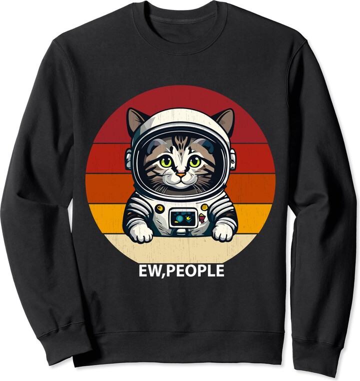Ew, People anti-social png 2024 Ew People Retro Cat - ShopStyle T-shirts