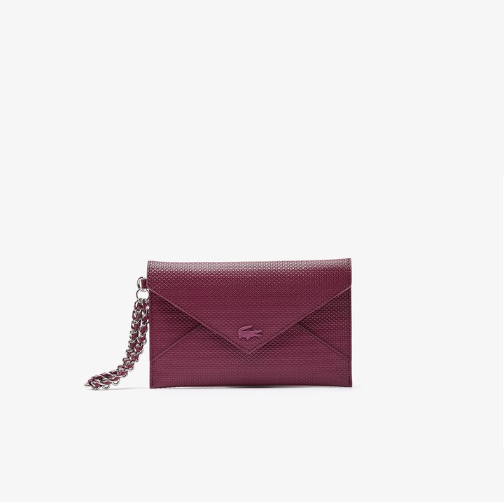 Lacoste Women's Chantaco Chain Leather Envelope Wallet - ShopStyle