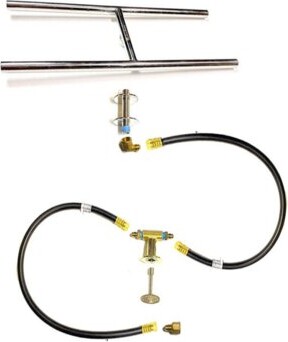 Easy Fire Pits Universal Deluxe H Burner Fire Pit Natural Gas ...