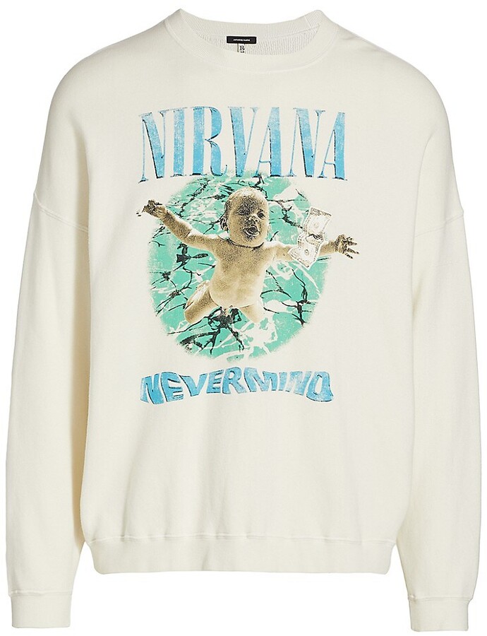 R 13 Nirvana Nevermind Album Cover Oversized T-Shirt - ShopStyle