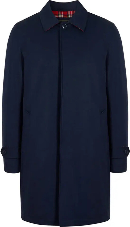 Merc London Armstrong Mac Coat - Navy - ShopStyle