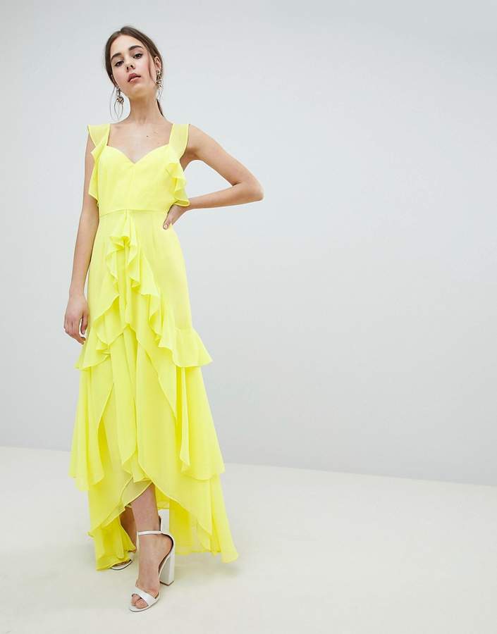 ASOS DESIGN ruffle maxi dress - ShopStyle