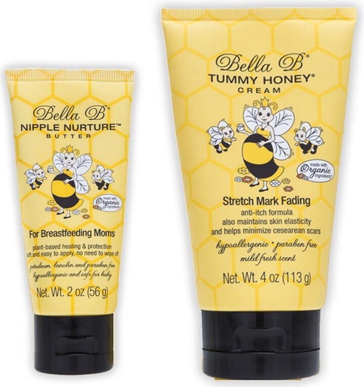 Bella B Naturals Bundle: Nipple Nurture Butter 2 oz and Tummy Honey ...