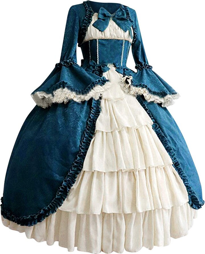 Generic Women Renaissance Costumes Dress Cosplay Steampunk Medieval ...