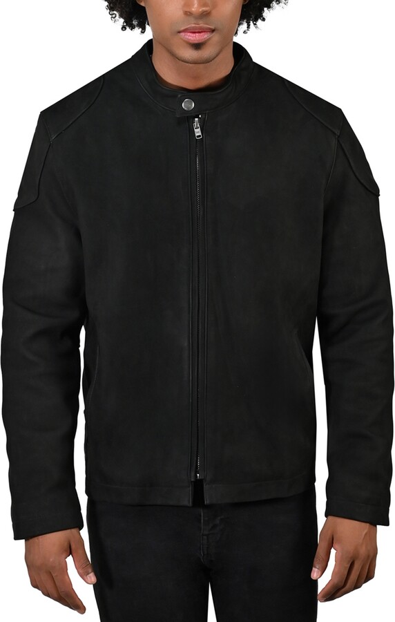 Frye Men's Cafe Racer Leather Jacket - ShopStyle