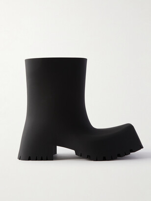 Balenciaga Trooper block-heel rubber boots - ShopStyle