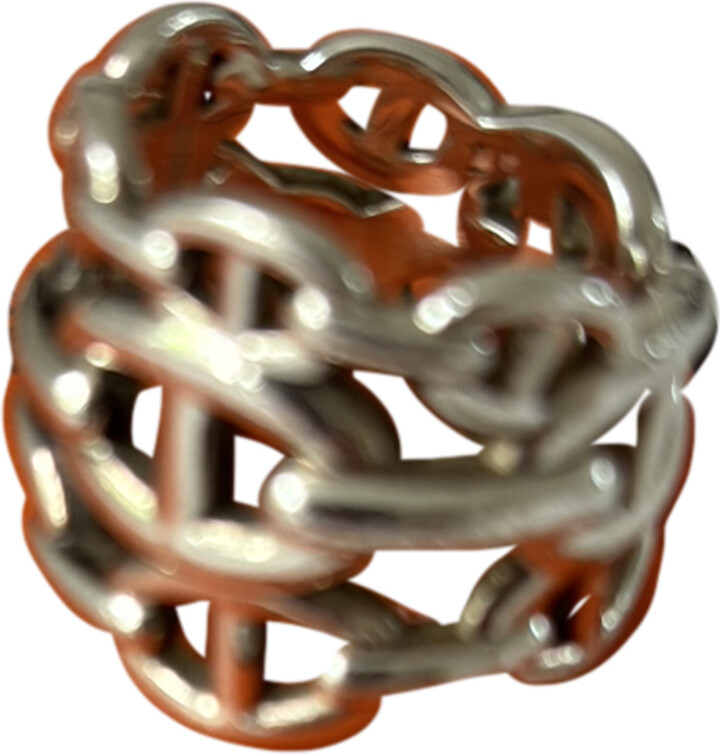 Hermes Silver ring - ShopStyle