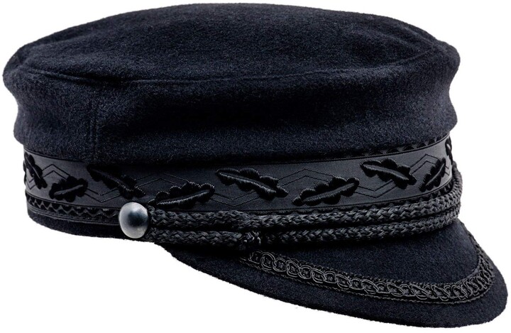 Sterkowski Mariner Style Breton Fiddler Cap UK 6 7/8 Black - ShopStyle Hats