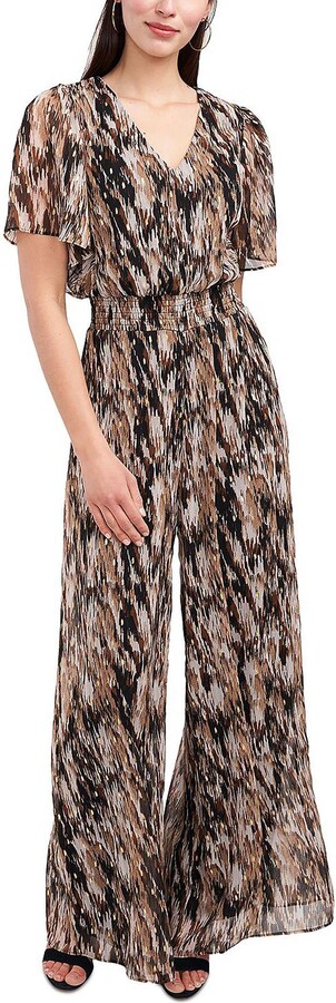 MSK Womens Wide Leg Smocked Jumpsuit - ShopStyle