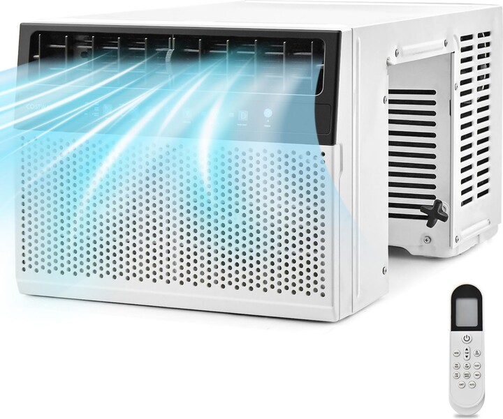 Costway 6000 Btu (10000 Btu Ashrae) Window Air Conditioner with Remote ...