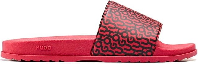 HUGO BOSS AOP Matching Pool Slides - ShopStyle