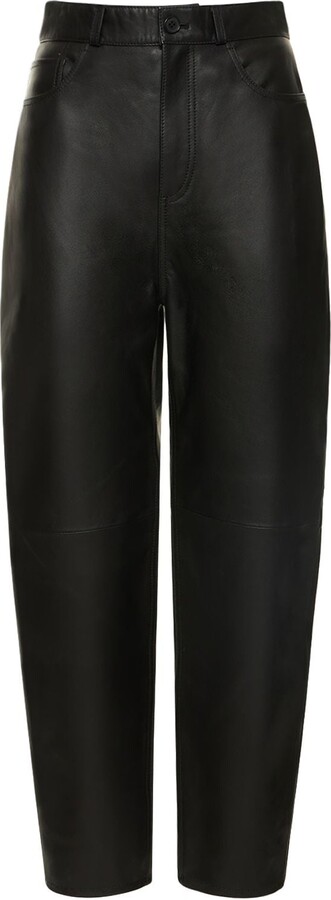 Totême Tapered leather pants - ShopStyle