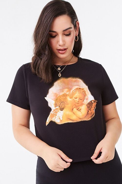Forever 21 Plus Size Angels Graphic Tee - ShopStyle