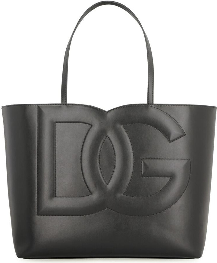 Dolce & Gabbana Logo Leather Tote Bag - ShopStyle