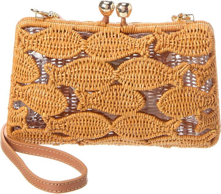 Serpui Marie Charlotte Fish Wicker Clutch - ShopStyle
