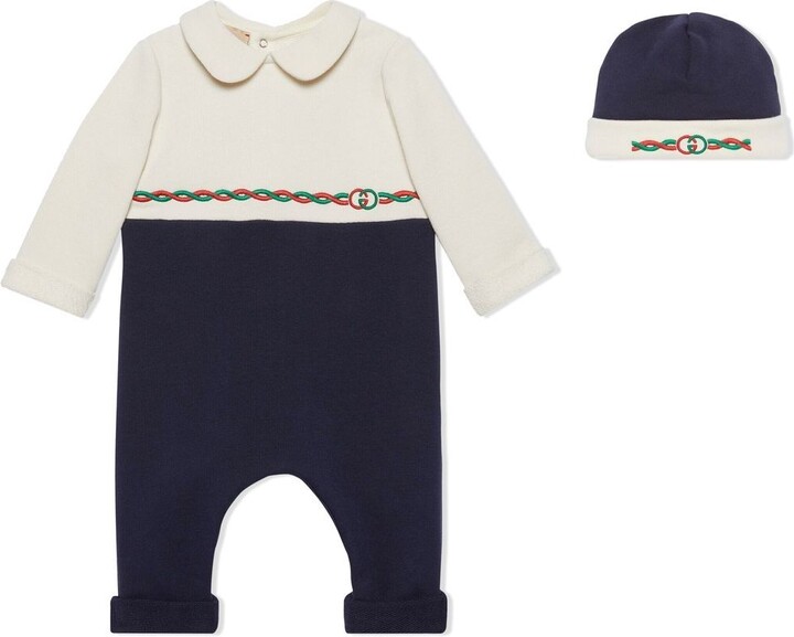 Gucci Children Interlocking G gift set - ShopStyle Infant Boys' Onesies