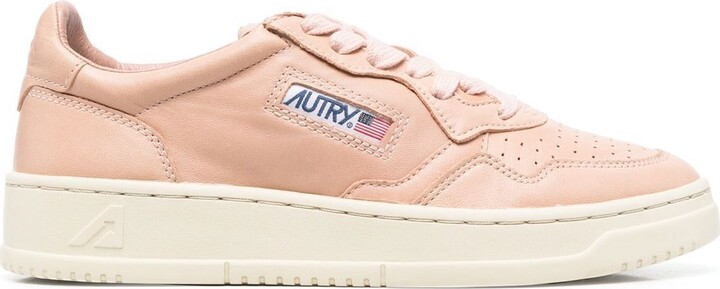 AUTRY Medalist logo-patch low-top sneakers - ShopStyle