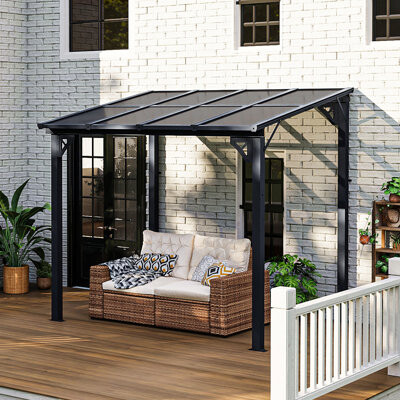 JolyDale 8 Ft. W X 6 Ft. D Aluminum Pergola With Canopy - ShopStyle ...