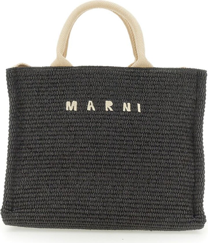 Marni Small Raffia Tote Bag - ShopStyle