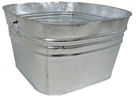 Behrens Metalware Galvanized Hot Dipped Square Tub - ShopStyle Pillows ...