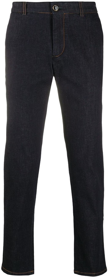 Pt01 Stitch-Detail Slim Fit Jeans - ShopStyle