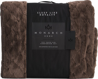 TJMAXX 3Pc Luxury Faux Fur Comforter Set - ShopStyle