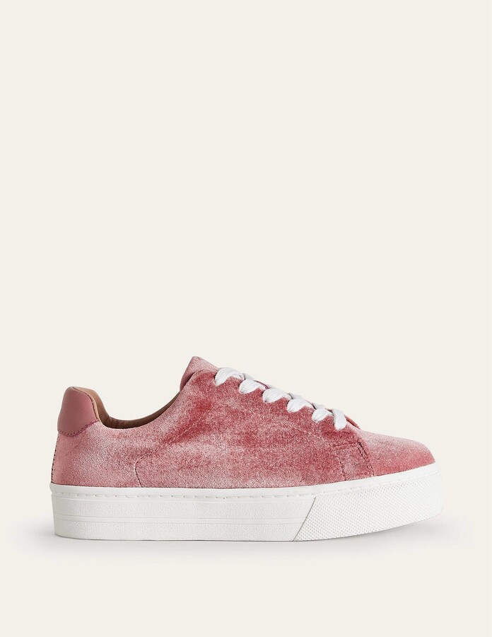 Boden Velvet Flatform Trainer - ShopStyle Sneakers & Athletic Shoes