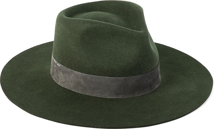 LACK OF COLOR Mirage Forest Green Wool Hat - ShopStyle