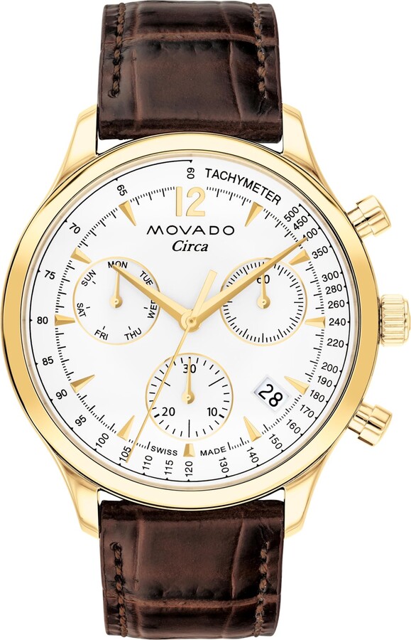 Movado Heritage Series Circa Men's Watch - Swiss Quartz Chronograph ...