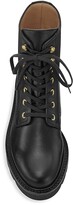 Stuart Weitzman Mila Lift Leather Combat Boots - ShopStyle