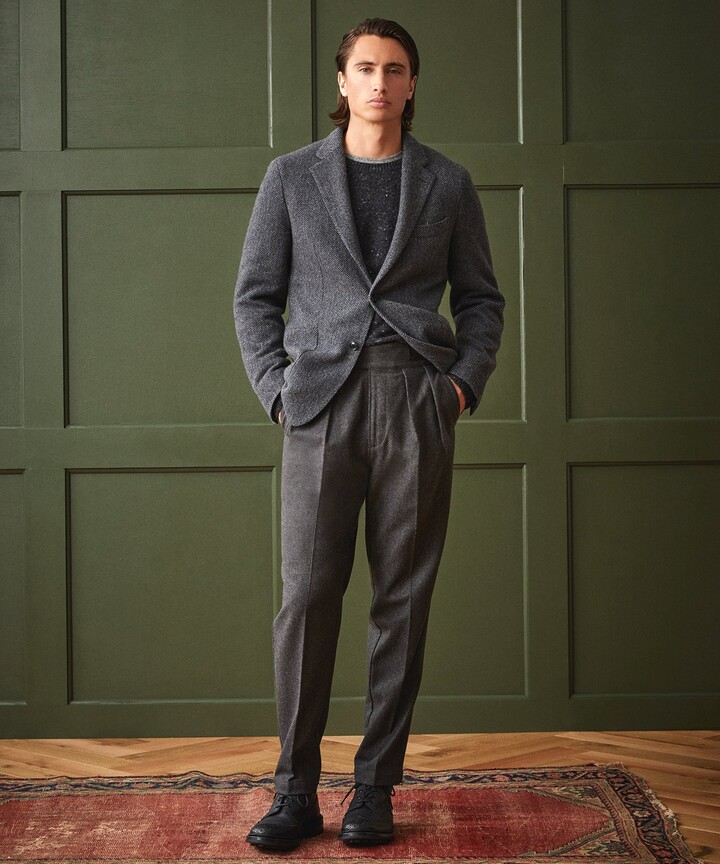 Todd Snyder Italian Madison Sport Coat in Graphite Herringbone - ShopStyle