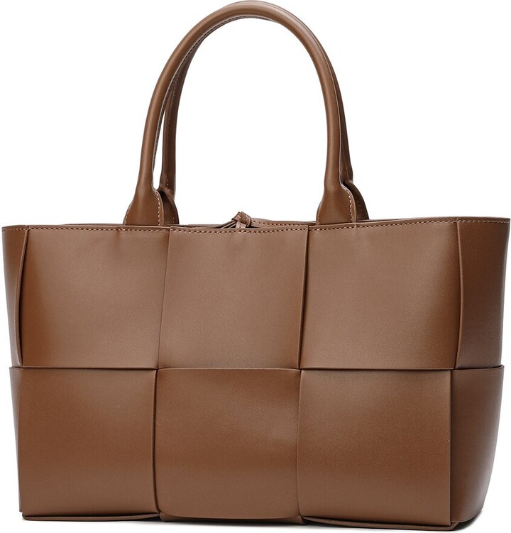 Tiffany & Fred Paris Tiffany & Fred Woven Smooth Leather Tote - ShopStyle