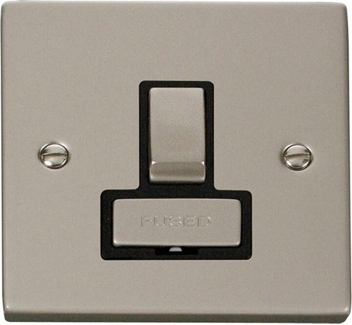 SE Home Pearl Nickel 13A Fused Ingot Connection Unit Switched ...