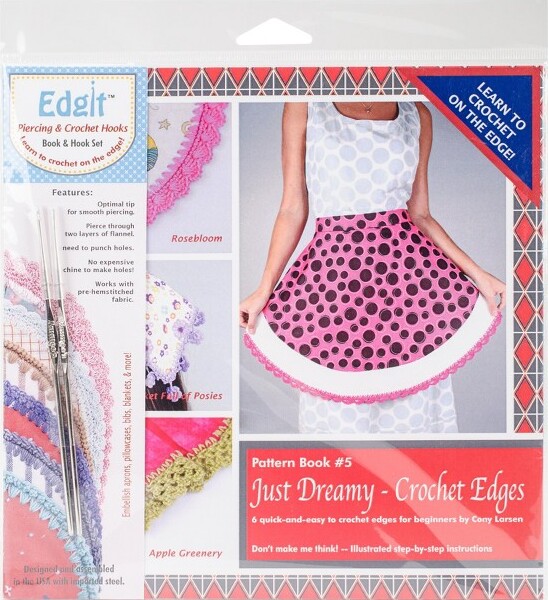 Ammees Babies Edgit Piercing Crochet Hook & Book Set-Just Dreamy ...