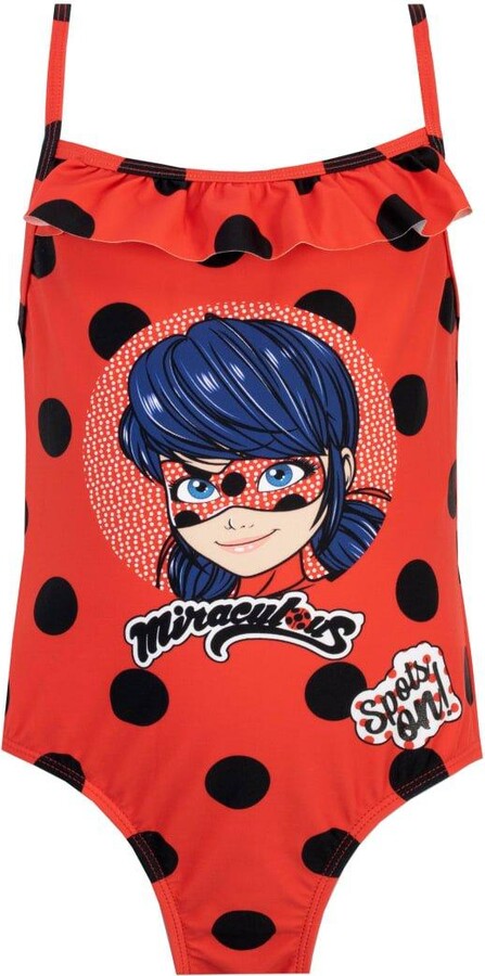 Miraculous Ladybug Polka Dot Swimsuit - ShopStyle Girls' Swimwear