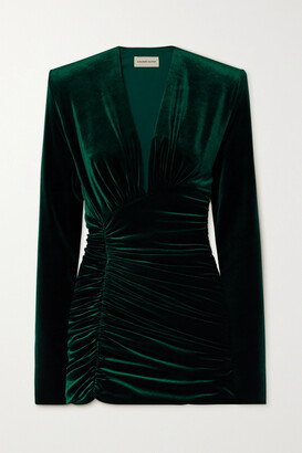 Alexandre Vauthier Sweetheart-Bustier Ostrich-Feather Mini Dress ...