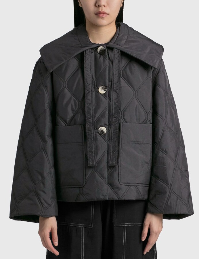 Ganni Ripstop Quilt Jacket - ShopStyle