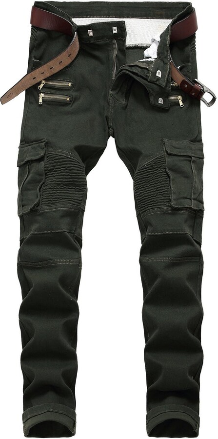 Generic Fuzzy House Jeans for Men Slim Fit Ripped Stretch Skinny ...