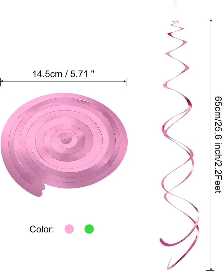 Unique Bargains Party Hanging Double Strip Streamer with Hang Tag Hook ...