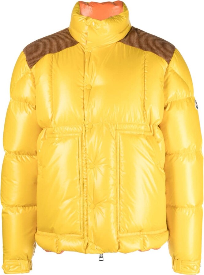 Moncler Ain panelled puffer jacket - ShopStyle