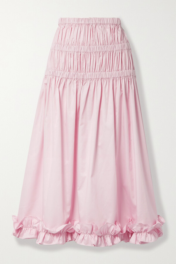 Renaissance Renaissance + The Vanguard Dynasty Ruffled Ruched Cotton ...