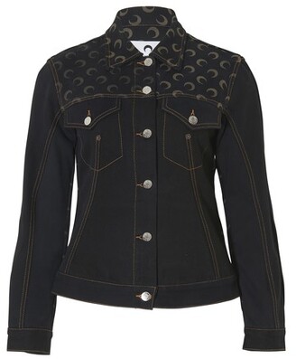 Reba Studded Distressed Denim Jacket - ShopStyle