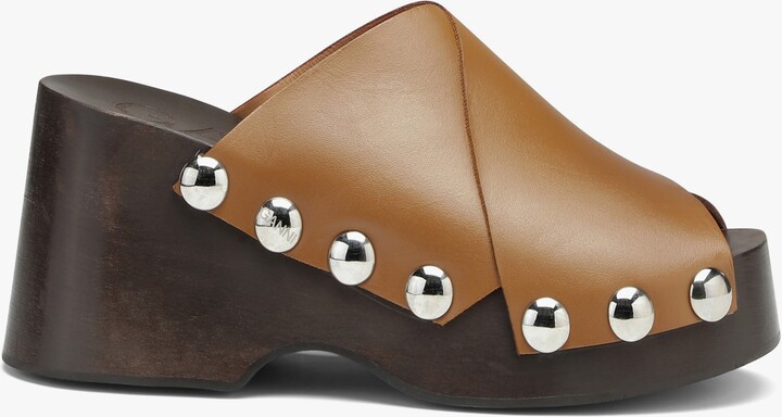Ganni Wooden Wedge Clog - ShopStyle
