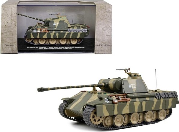 German Sd. Kfz. 171 PzKpfw V Panther Ausf. A Medium Tank w/Side Armor ...