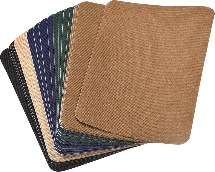 Unique Bargains Fabric Patch Iron-on Patches 5 Colors 4.9"x3.7" for ...