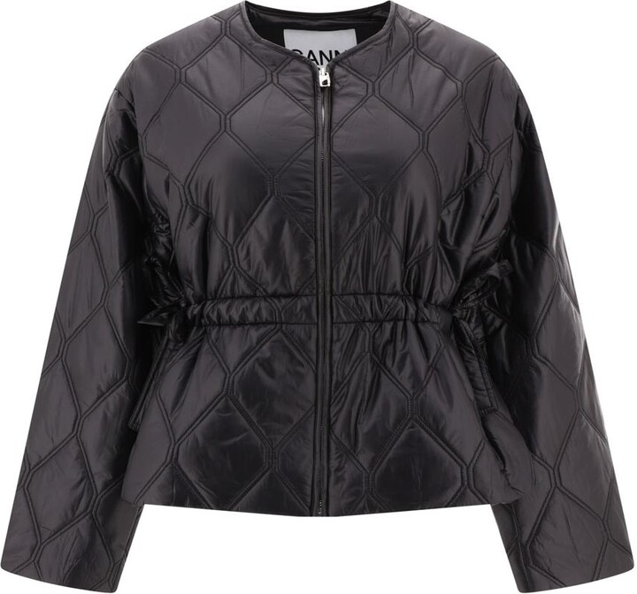 Ganni Shiny" quilted jacket - ShopStyle