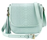 GiGi New York Kelly Python-Embossed Leather Saddle Bag - ShopStyle