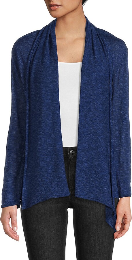 Stitchdrop Riptide Slub Open-Front Cardigan - ShopStyle