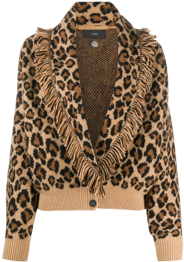 Alanui Leopard Print Cardigan - ShopStyle