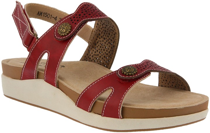 Spring Step L'Artiste by Leather Slingback Sandals - Globe - ShopStyle